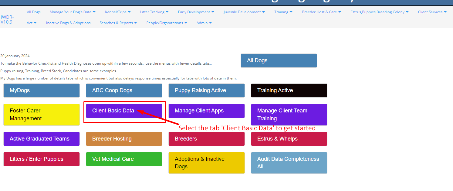 Client Services – Client Basic Info/ Add & Edit – International Working ...