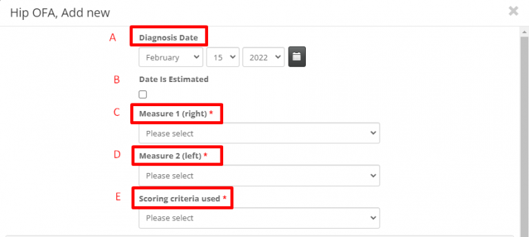 Hip OFA, Add new – International Working Dog Registry