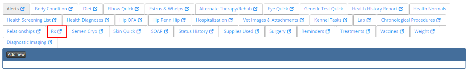 Rx, Add new / Edit or Delete – International Working Dog Registry