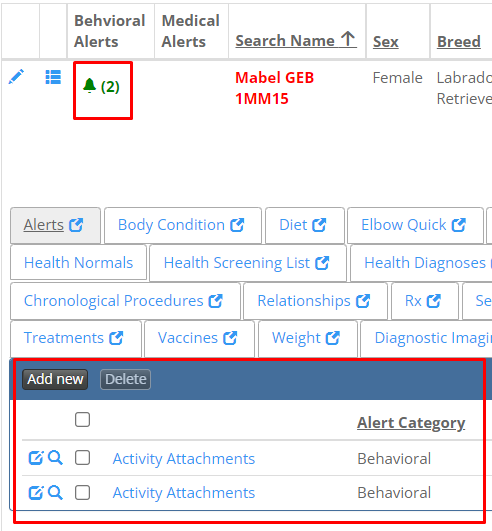 Alerts – International Working Dog Registry