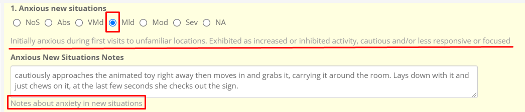 BCL, Behavior Checklist – International Working Dog Registry