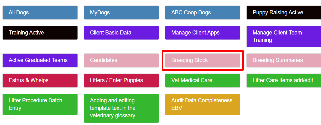 Breed Stock Data – International Working Dog Registry