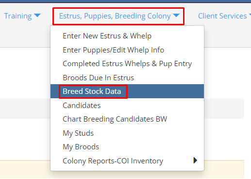 Breed Stock Data – International Working Dog Registry